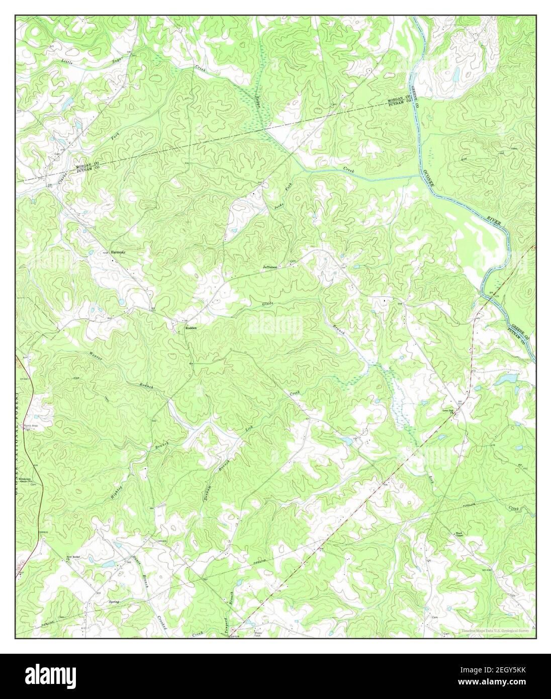 Harmony, Georgia, map 1972, 1:24000, United States of America by ...