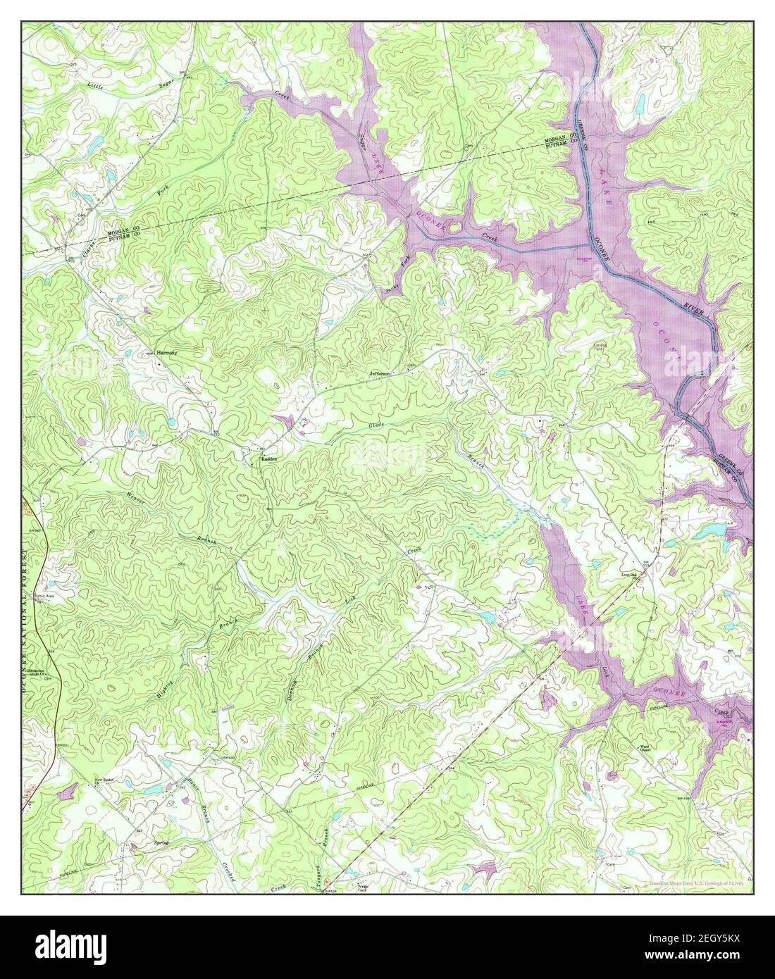 Harmony, Georgia, map 1972, 1:24000, United States of America by ...