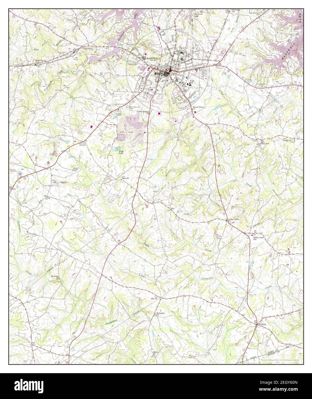 Map Of Hartwell High Resolution Stock Photography and Images - Alamy
