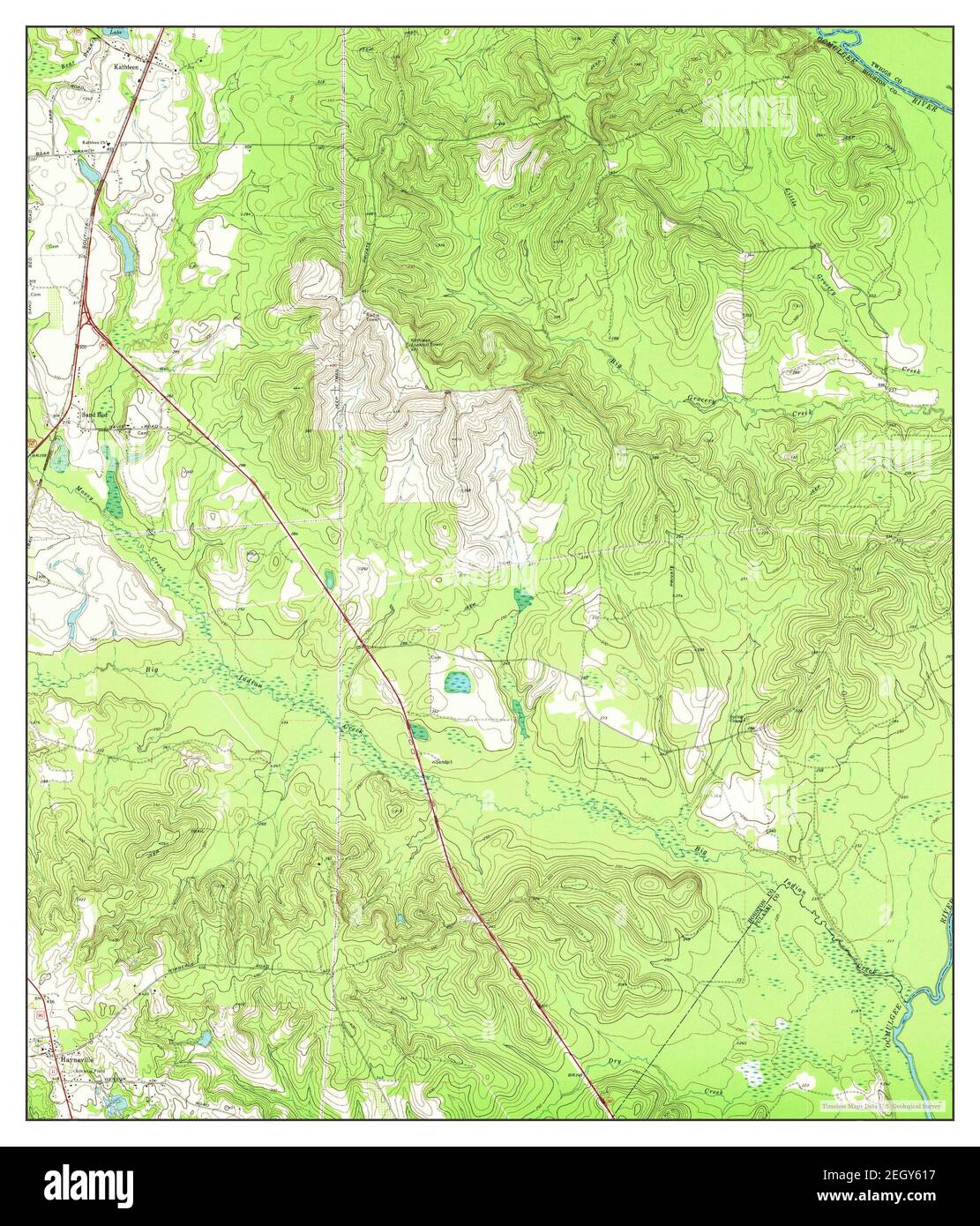 Hayneville, Georgia, map 1973, 1:24000, United States of America by ...