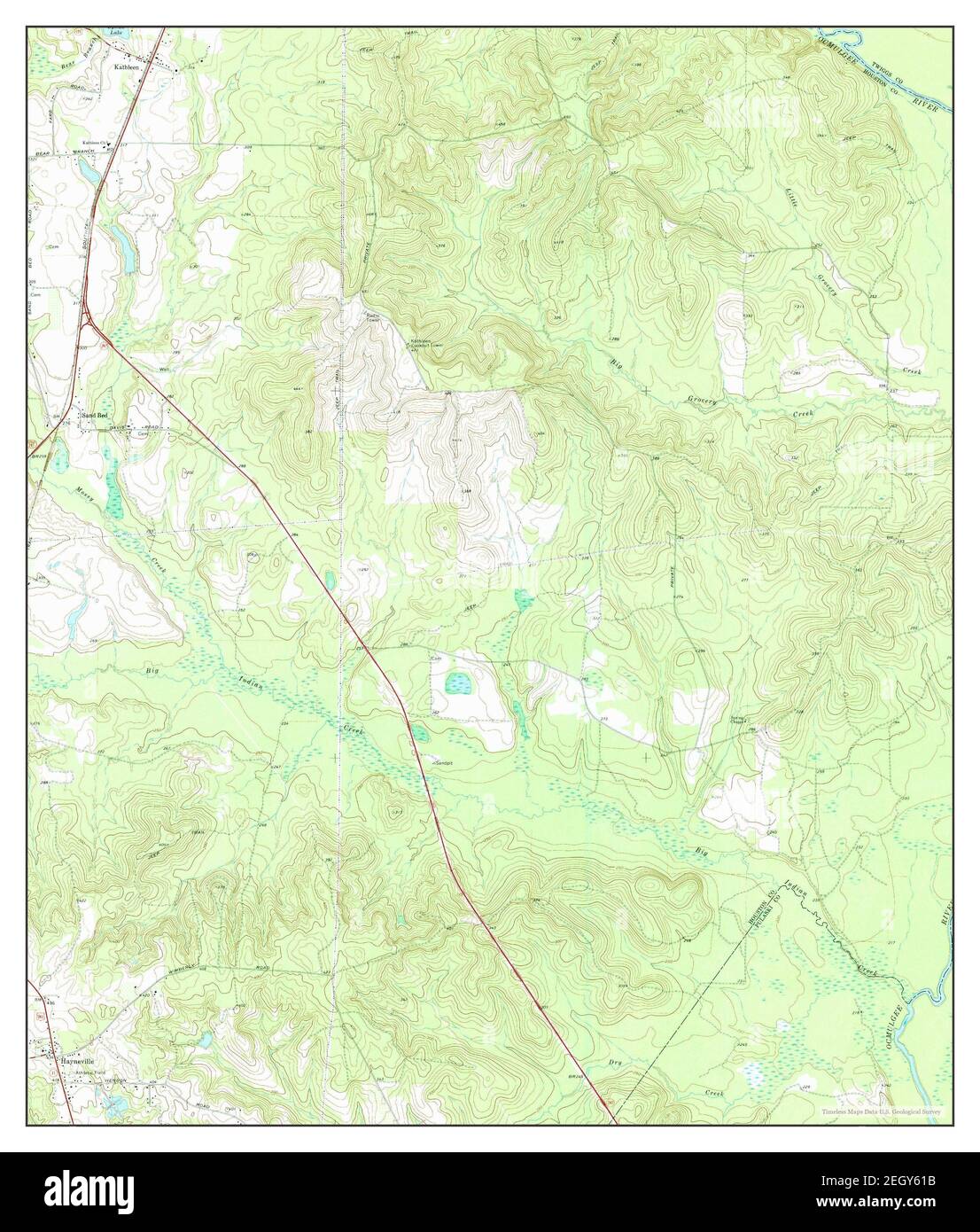 Hayneville, Georgia, map 1973, 1:24000, United States of America by ...
