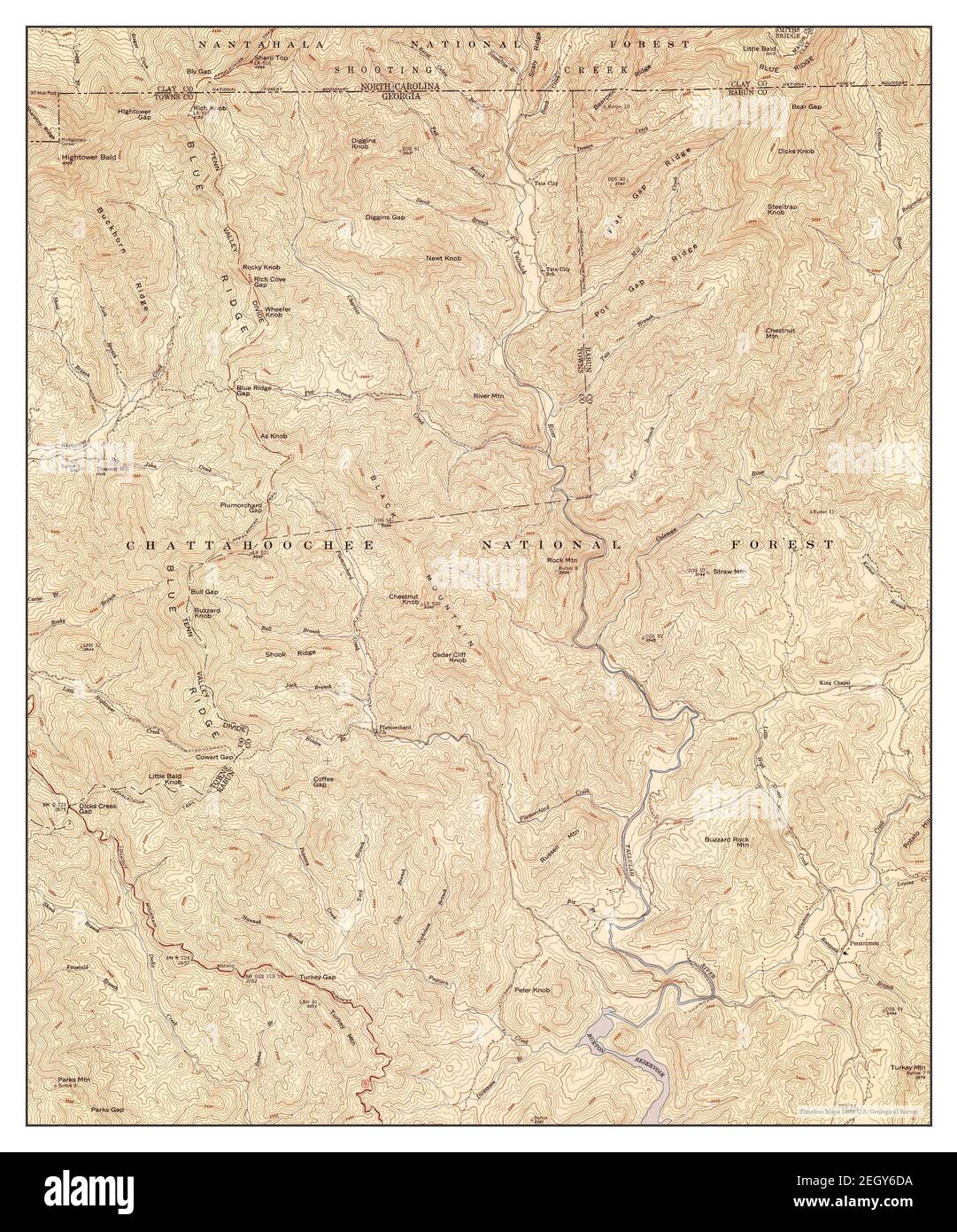 Hightower Bald, Georgia, map 1947, 1:24000, United States of America by ...