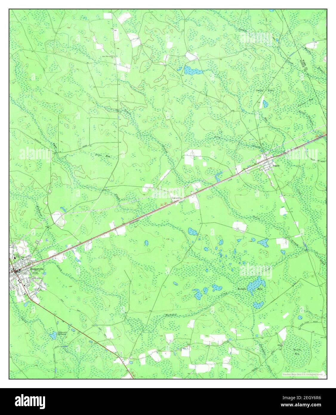 Homerville map hi-res stock photography and images - Alamy