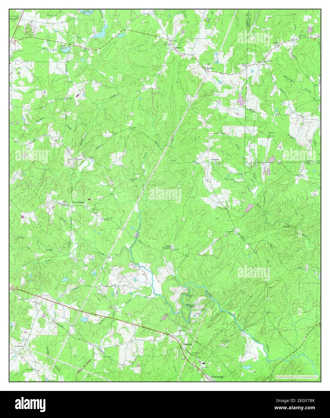Hulett, Georgia, map 1973, 1:24000, United States of America by ...