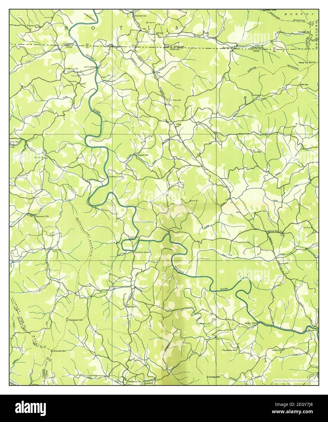 Ivylog, Georgia, map 1935, 1:24000, United States of America by ...