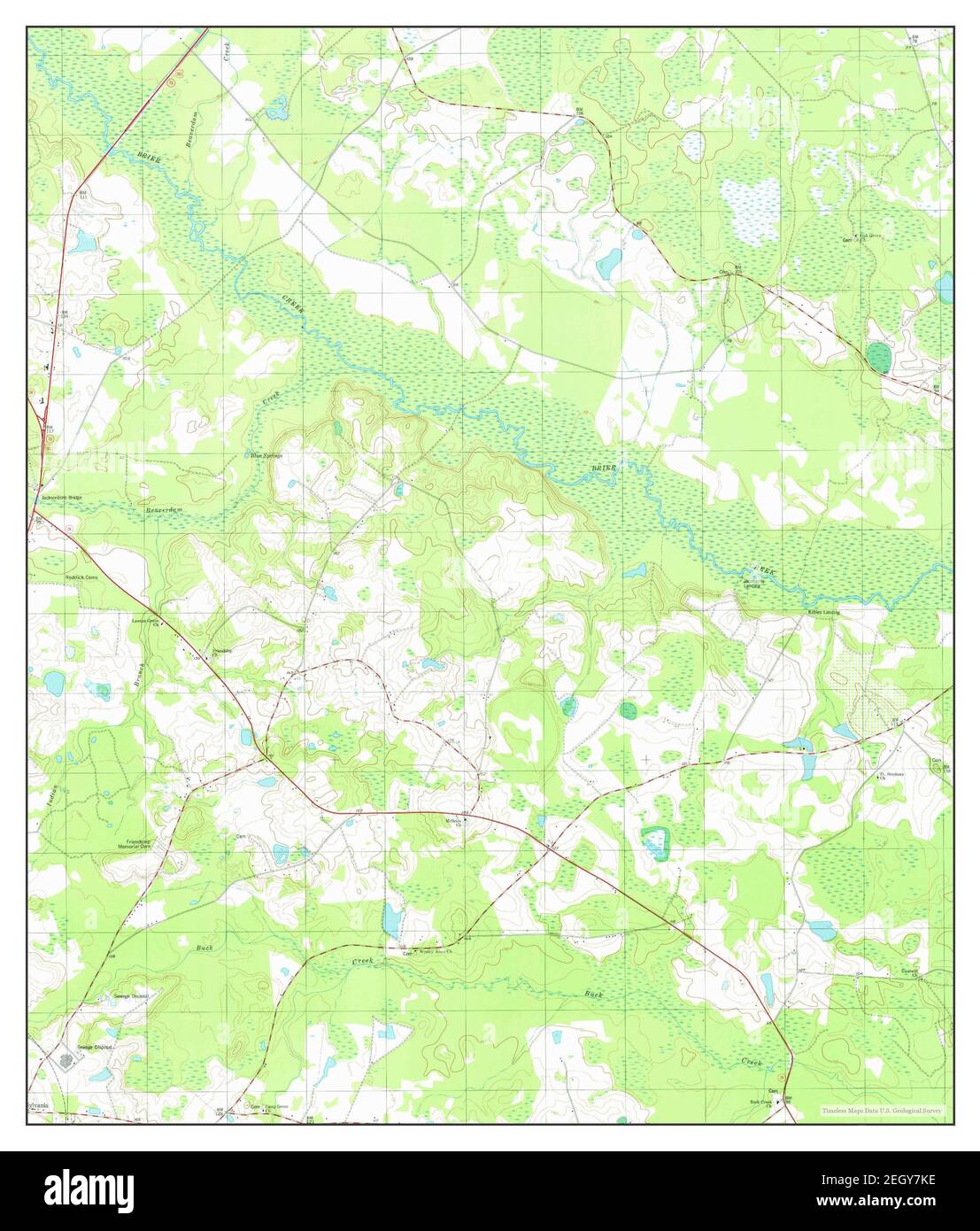 Jacksonboro Bridge, Georgia, map 1978, 1:24000, United States of ...