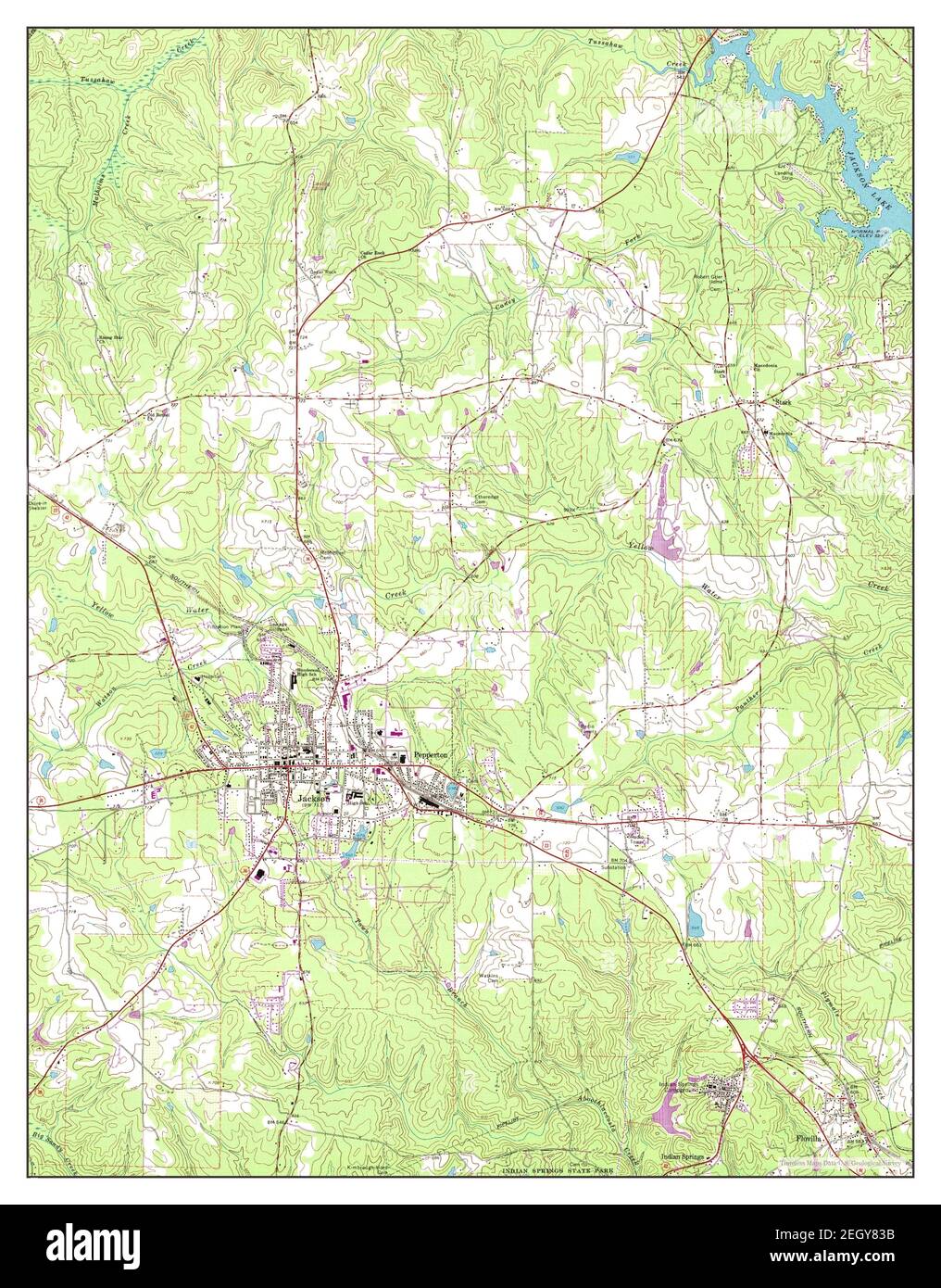 Jackson, Georgia, map 1964, 1:24000, United States of America by ...