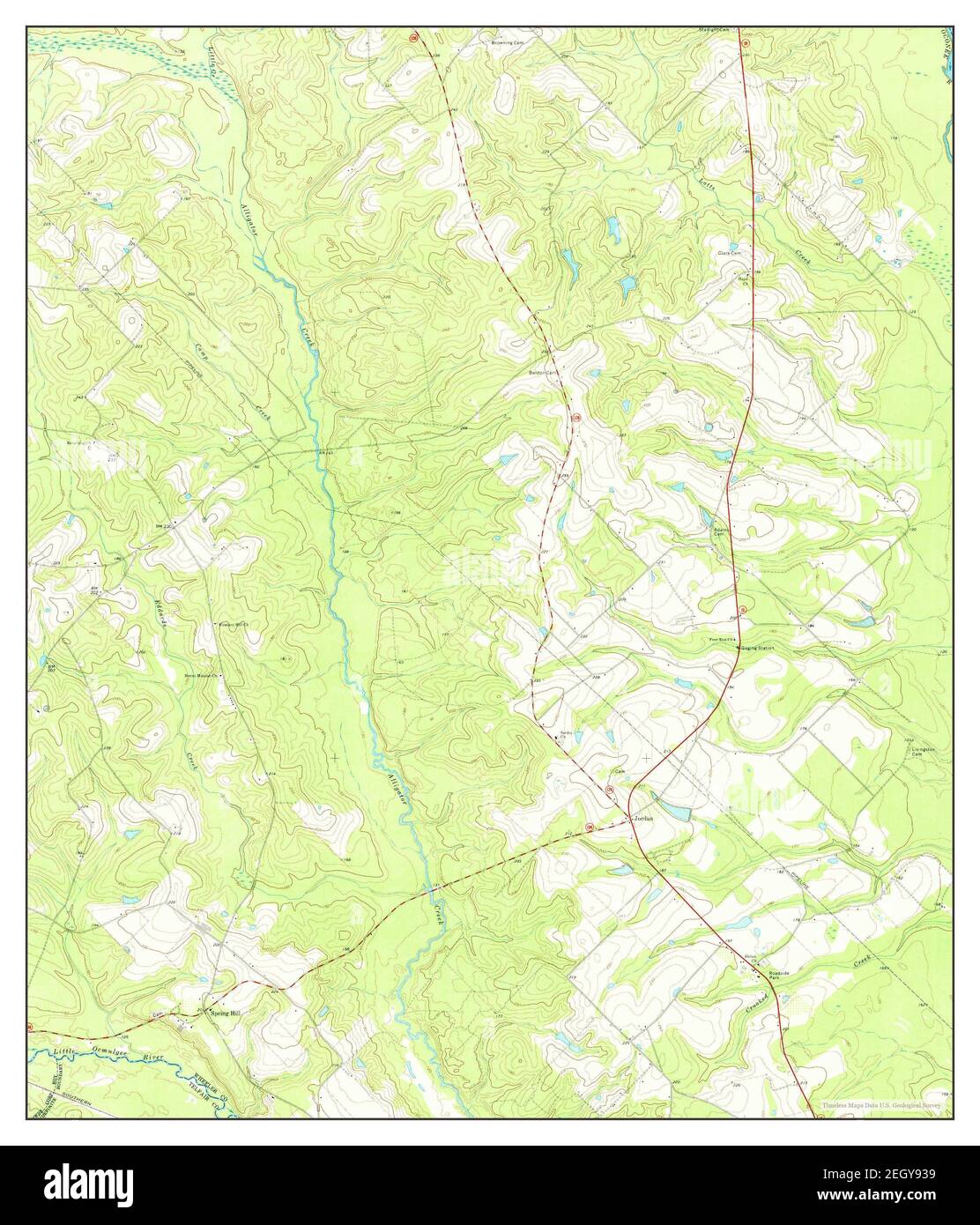 Jordan, Georgia, map 1970, 1:24000, United States of America by ...