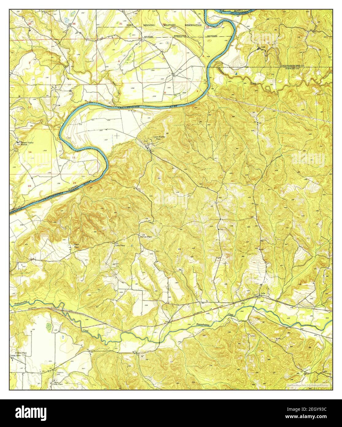 Julia, Georgia, map 1949, 1:24000, United States of America by Timeless ...