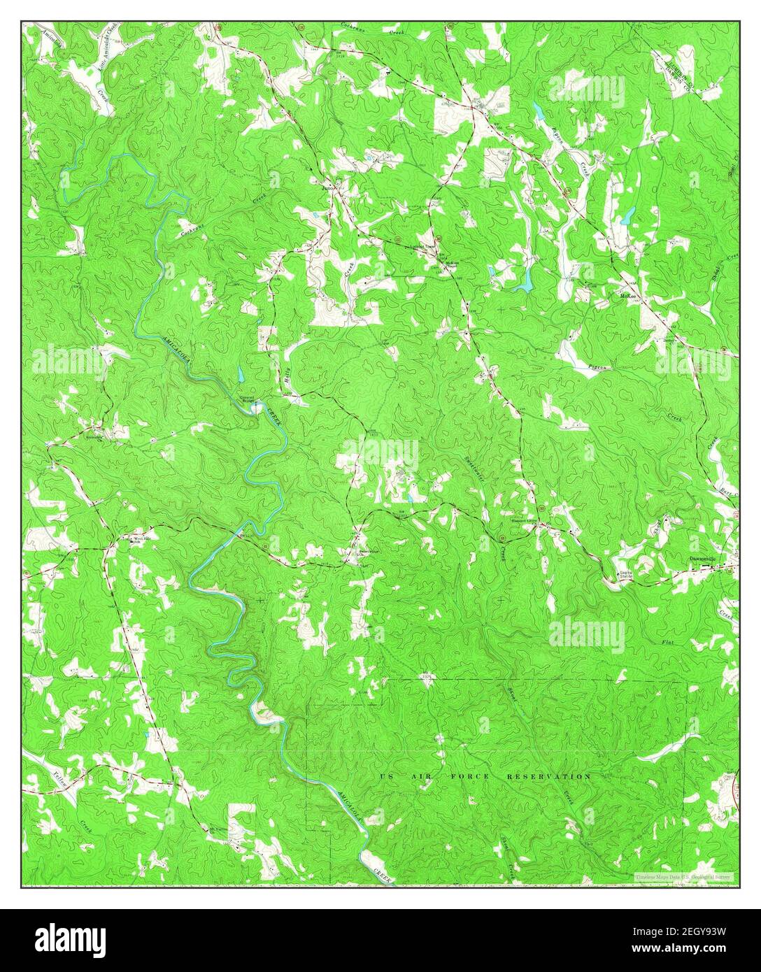 Juno, Georgia, map 1964, 1:24000, United States of America by Timeless ...