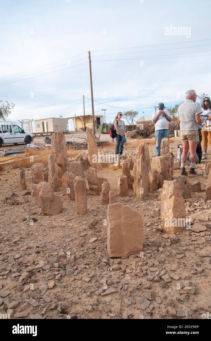 Sacred Pillars used as a prehistoric worshipping site in the Uvda ...