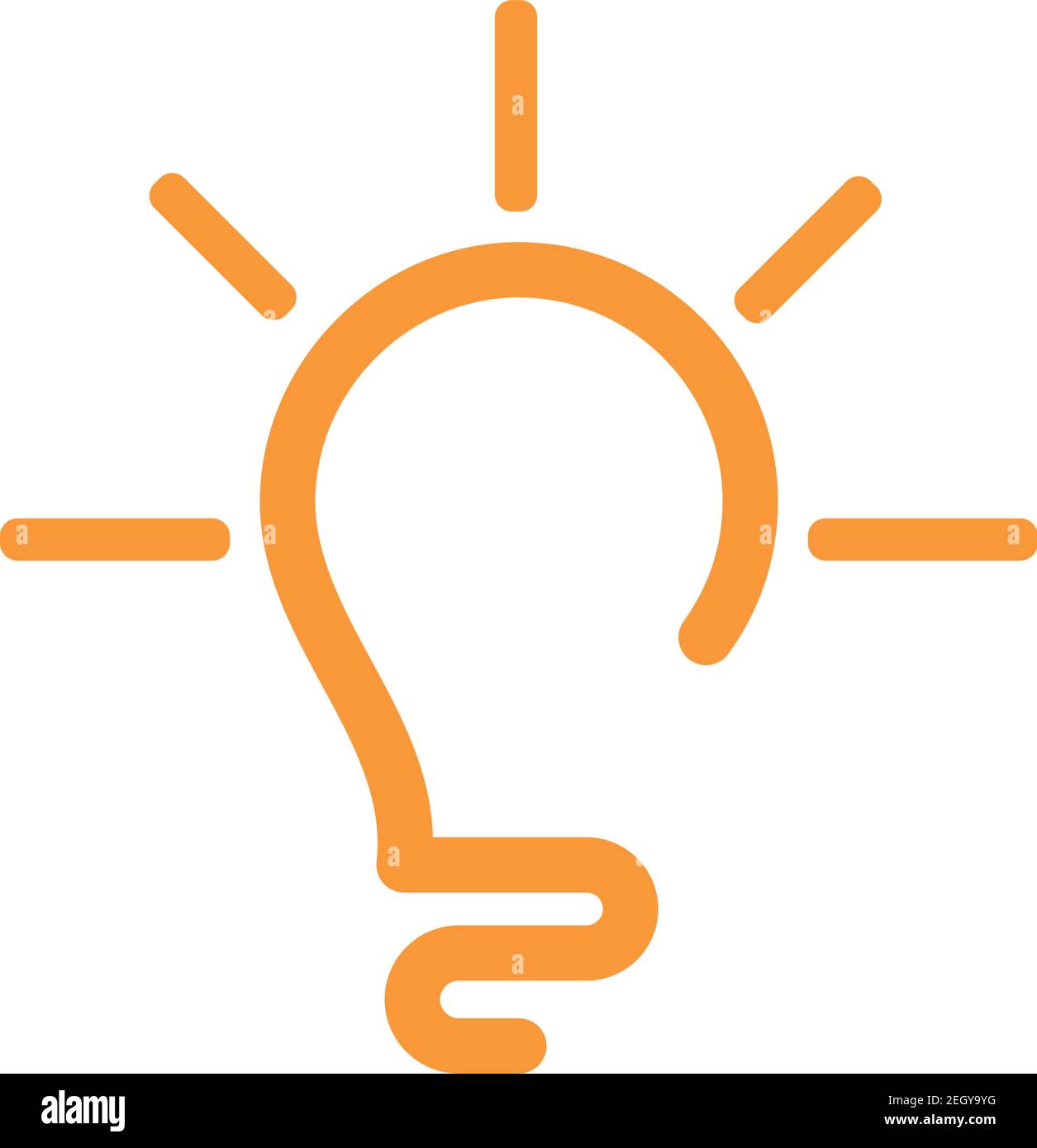 bulb logo vector ilustration template Stock Vector Image & Art - Alamy