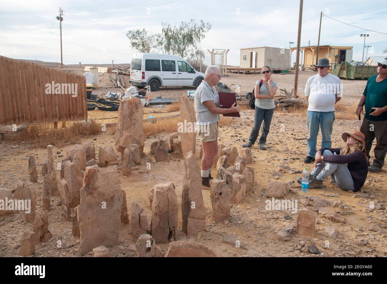 Sacred Pillars used as a prehistoric worshipping site in the Uvda ...