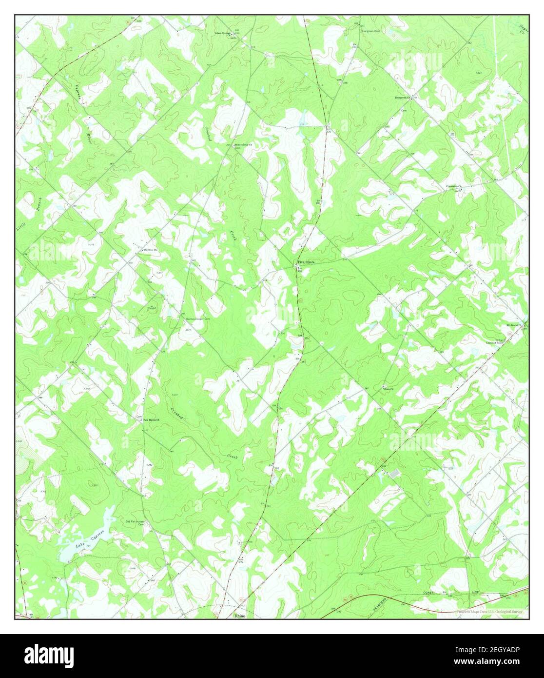 Lake Cypress, Georgia, map 1972, 1:24000, United States of America by ...