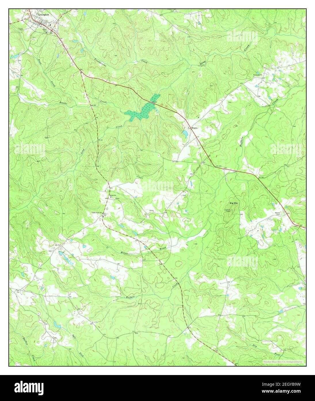 Lexington, Georgia, map 1971, 1:24000, United States of America by ...