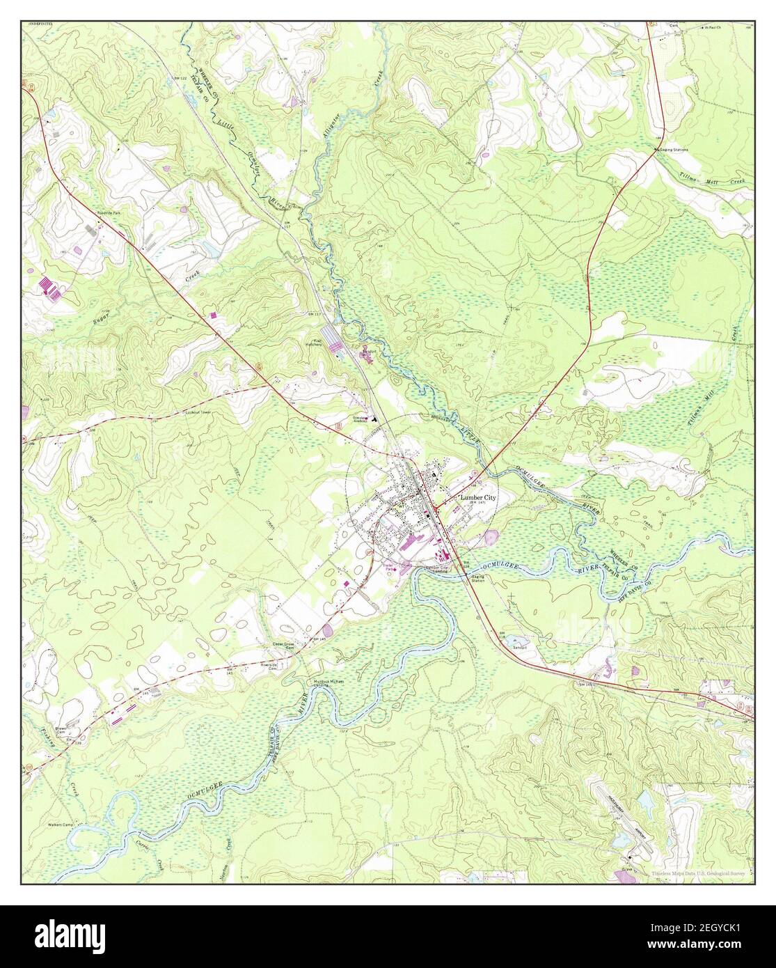 Lumber City, Georgia, map 1971, 1:24000, United States of America by ...