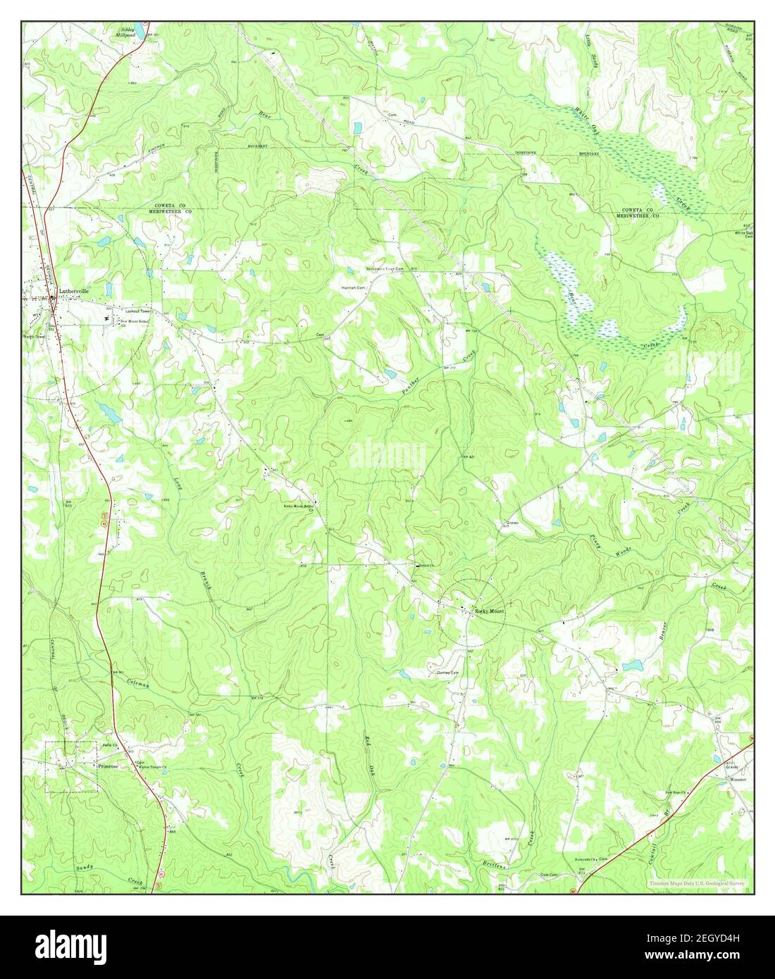 Luthersville, Georgia, map 1971, 1:24000, United States of America by ...
