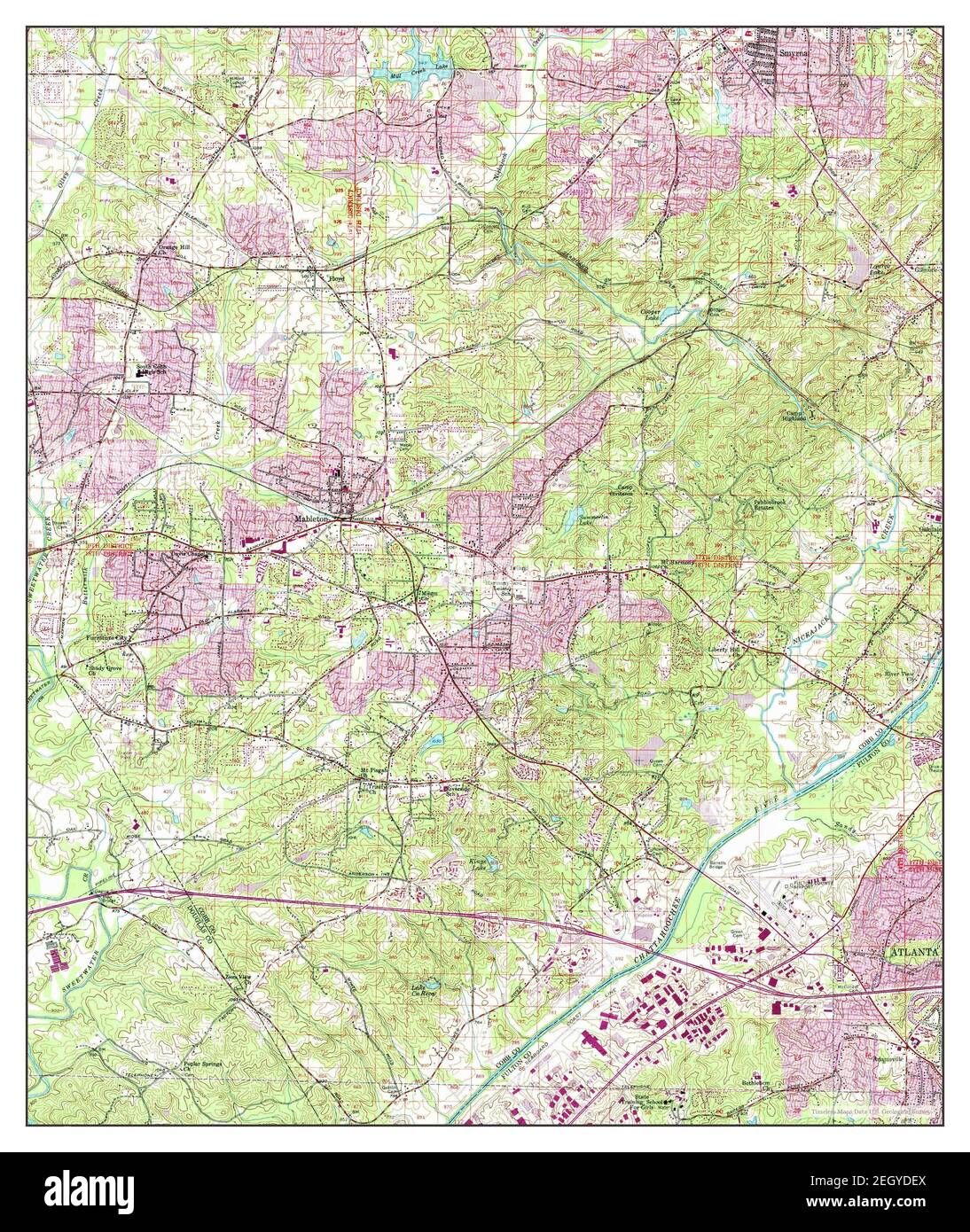 Map Of Mabletn Ga