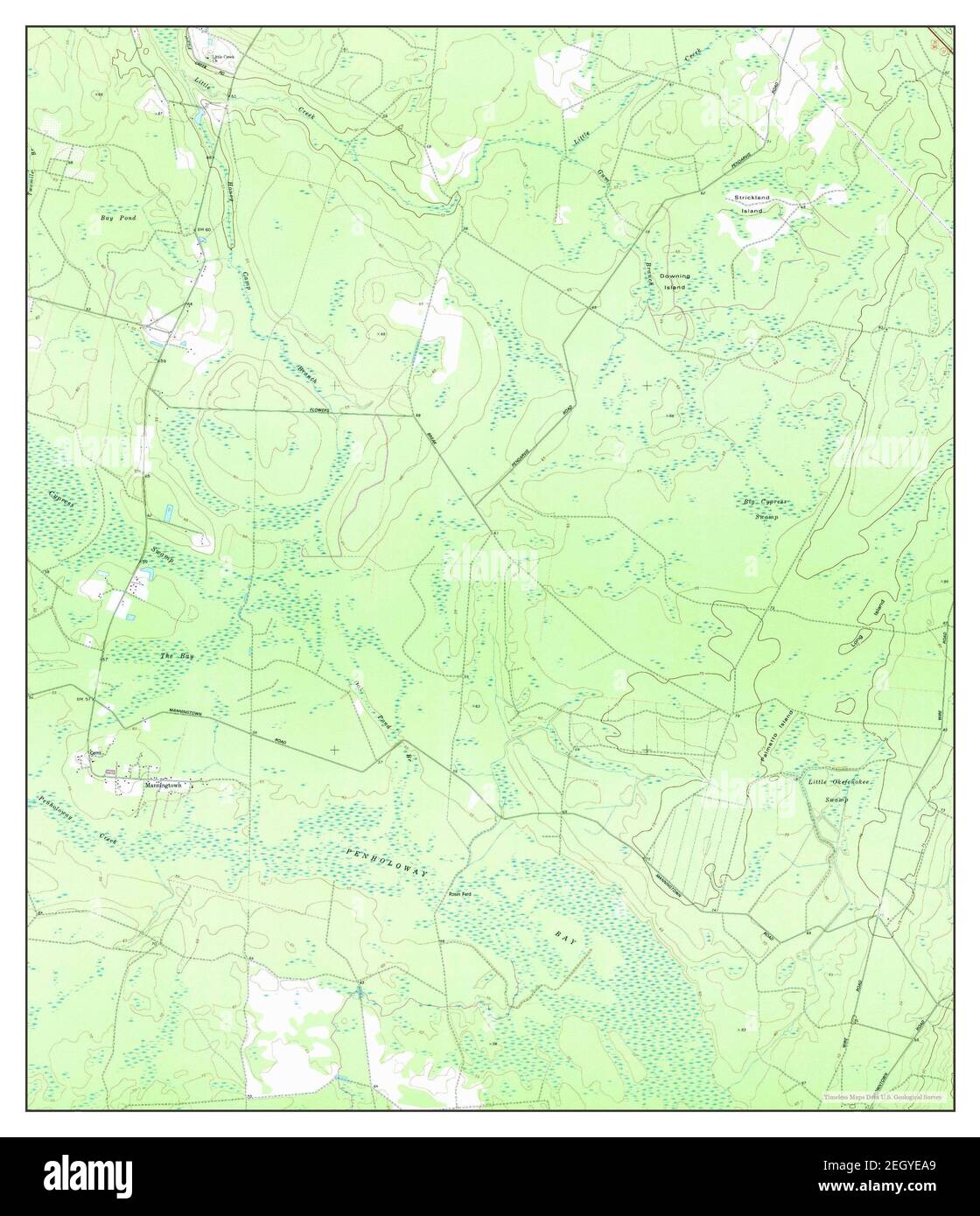 Manningtown, Georgia, map 1977, 1:24000, United States of America by ...