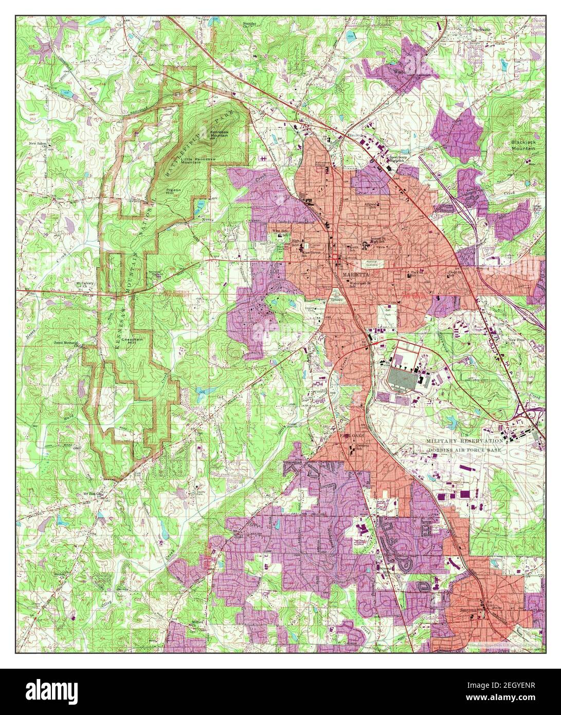 Marietta georgia map hi-res stock photography and images - Alamy
