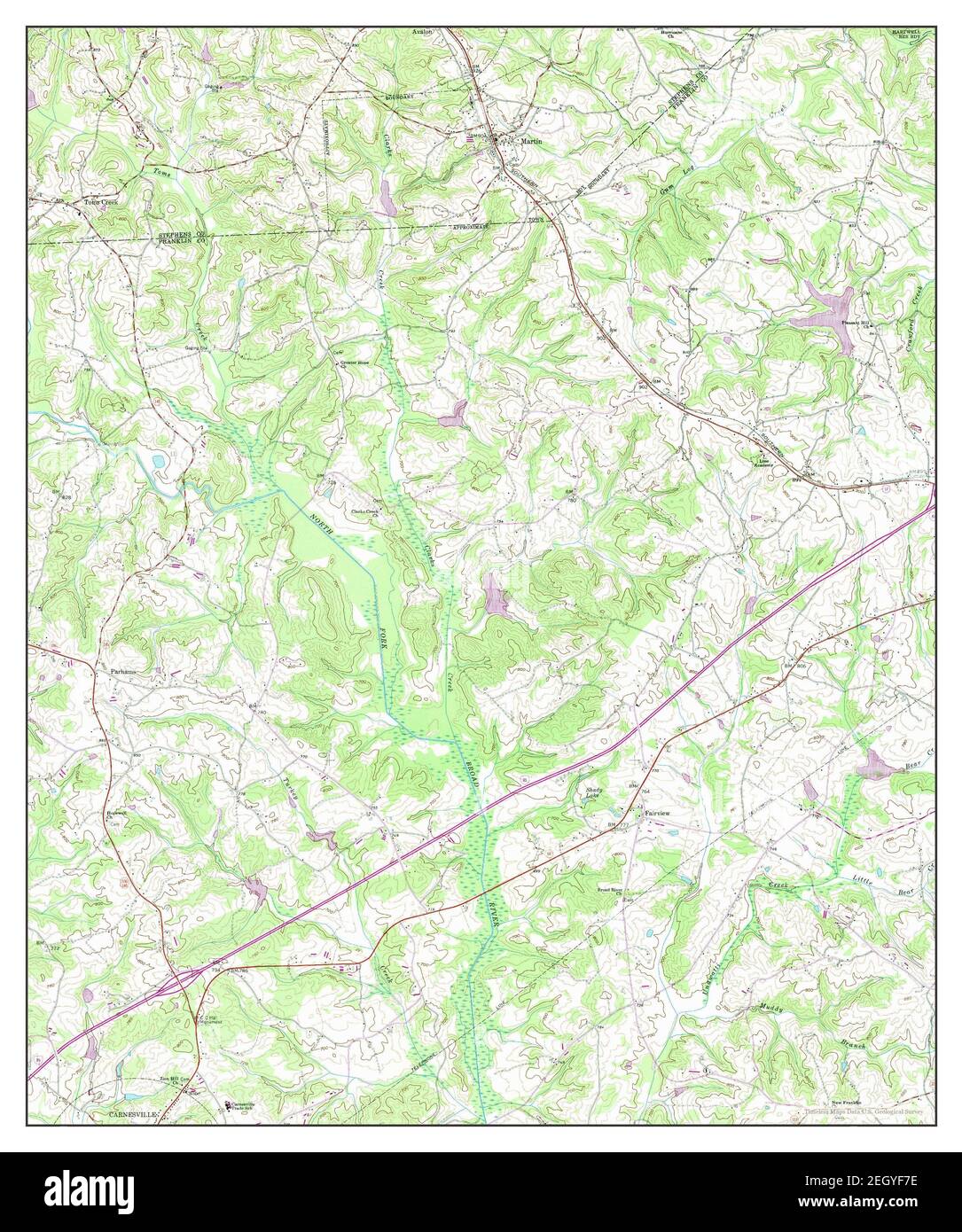 Martin, Georgia, map 1960, 1:24000, United States of America by ...