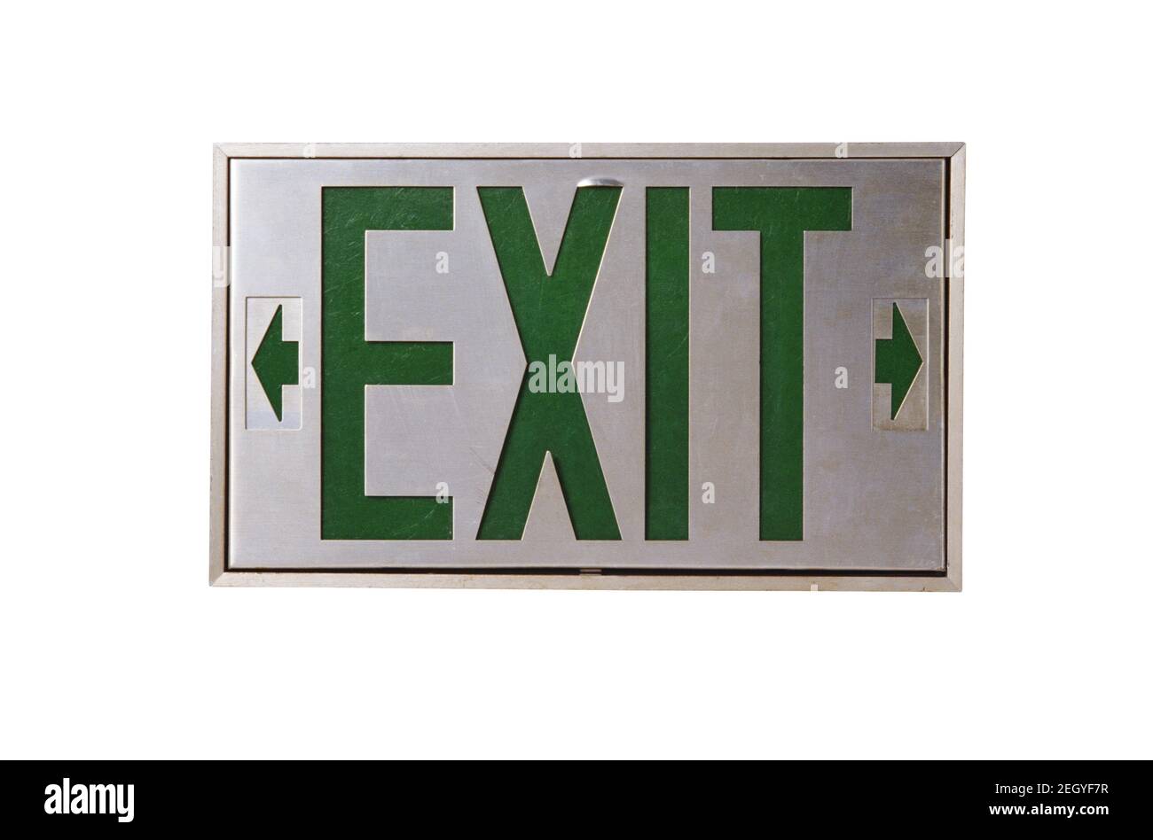 Isolated exit sign on white Stock Photo - Alamy