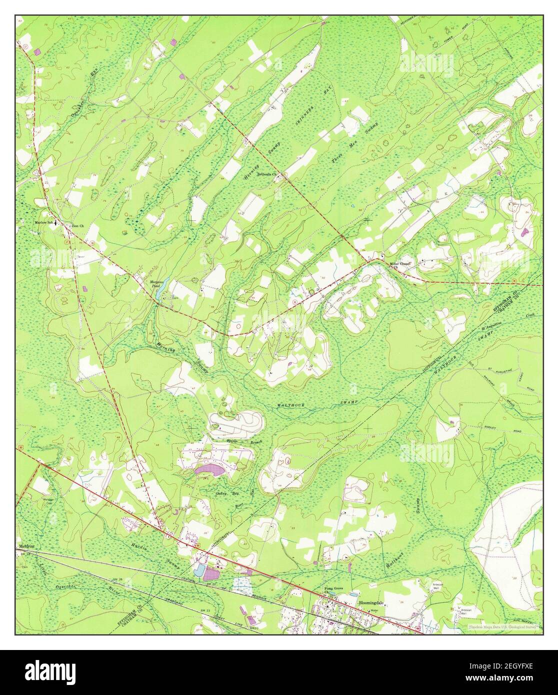 Meldrim, Georgia, map 1958, 1:24000, United States of America by ...