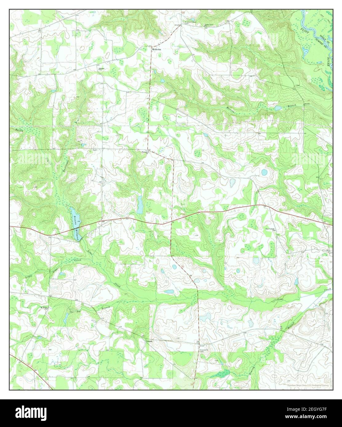Methvins, Georgia, map 1972, 1:24000, United States of America by ...