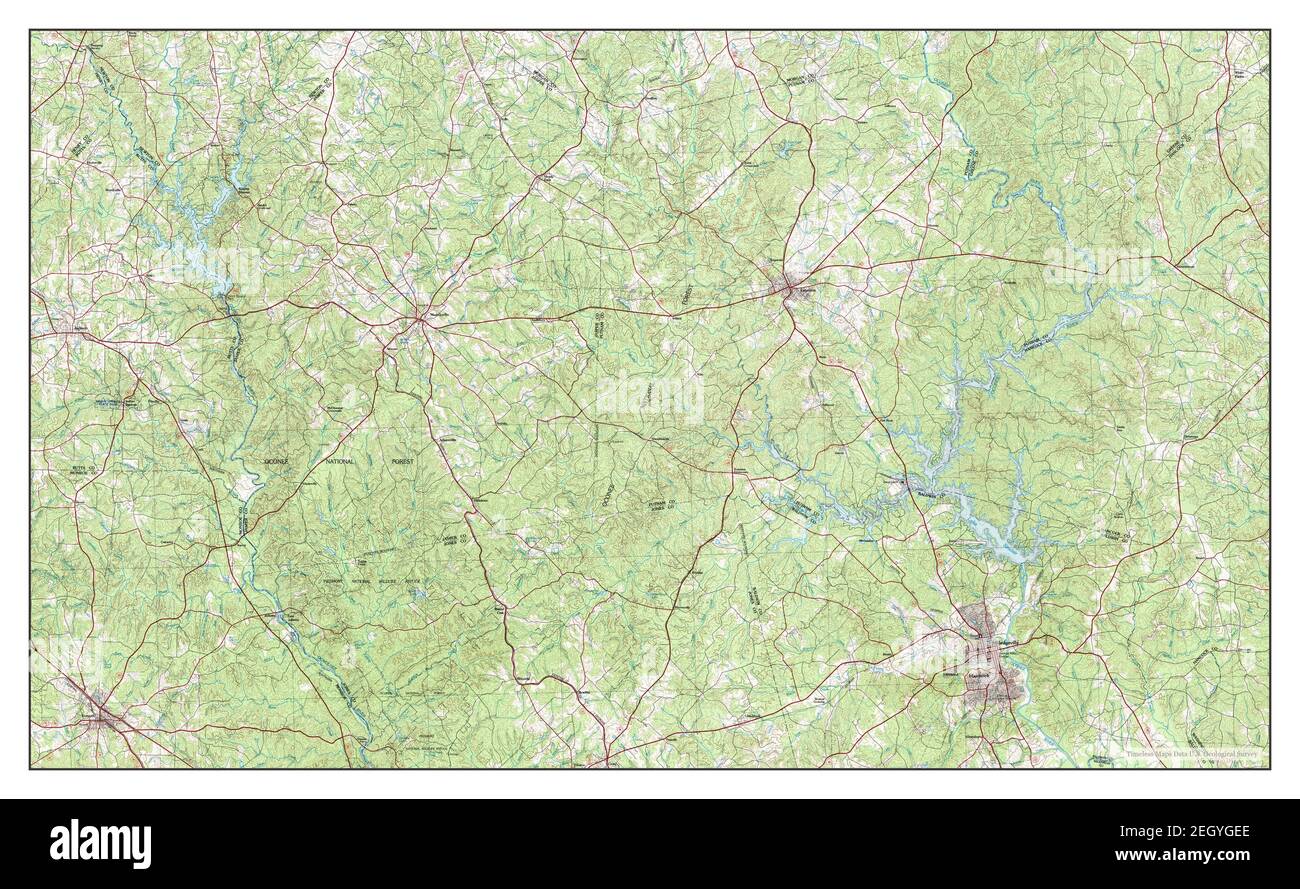 Milledgeville, Georgia, map 1981, 1:100000, United States of America by ...