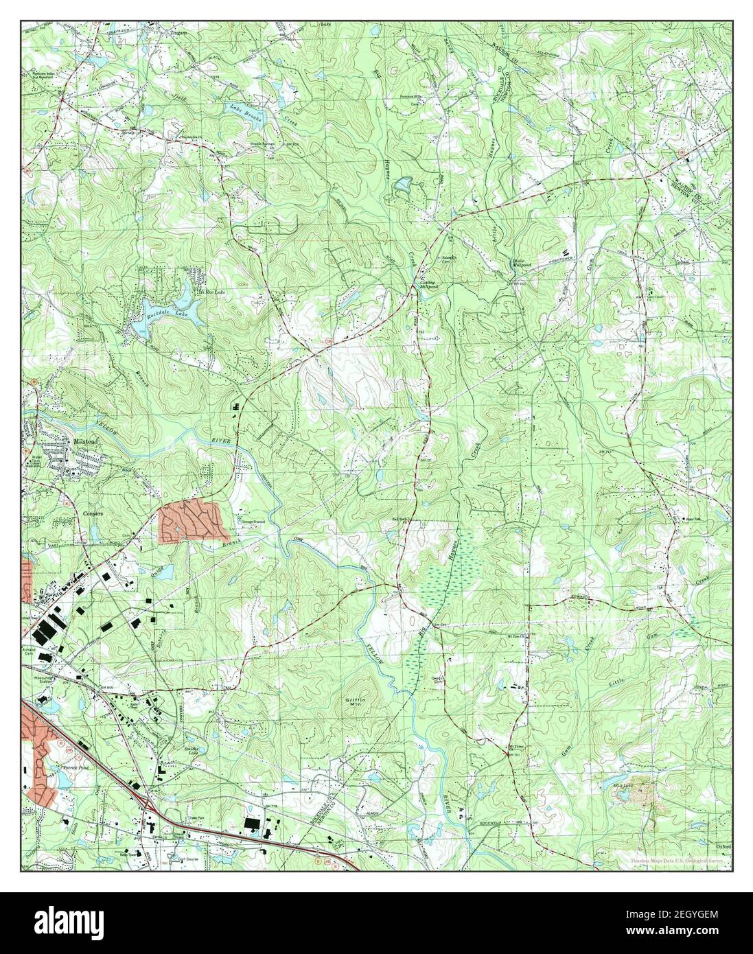 Milstead, Georgia, map 1993, 1:24000, United States of America by ...
