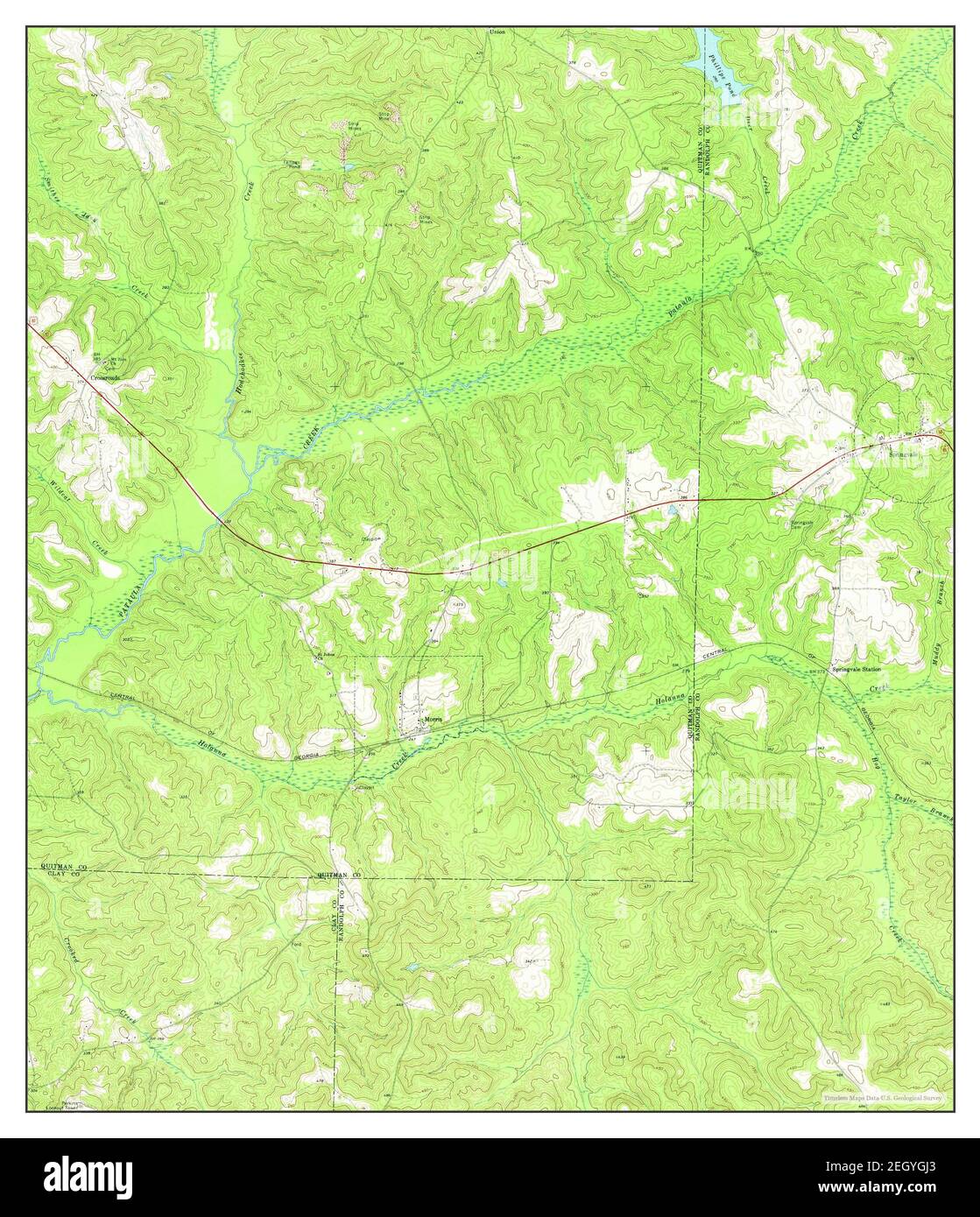 Morris, Georgia, map 1973, 1:24000, United States of America by ...