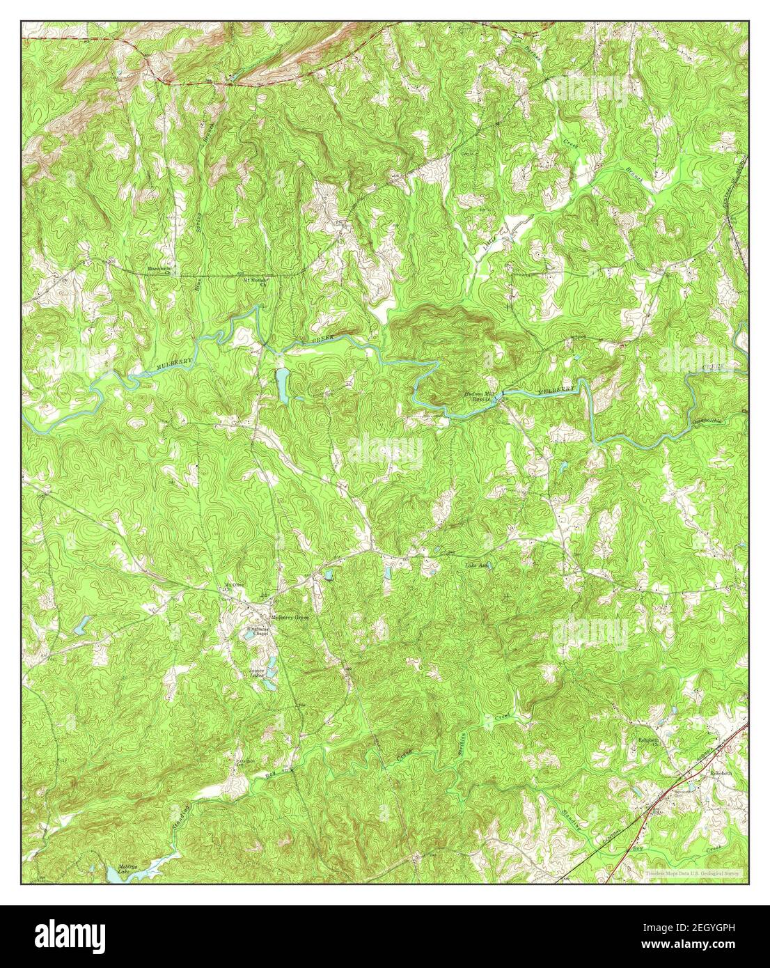 Mulberry Grove, Georgia, map 1955, 1:24000, United States of America by ...