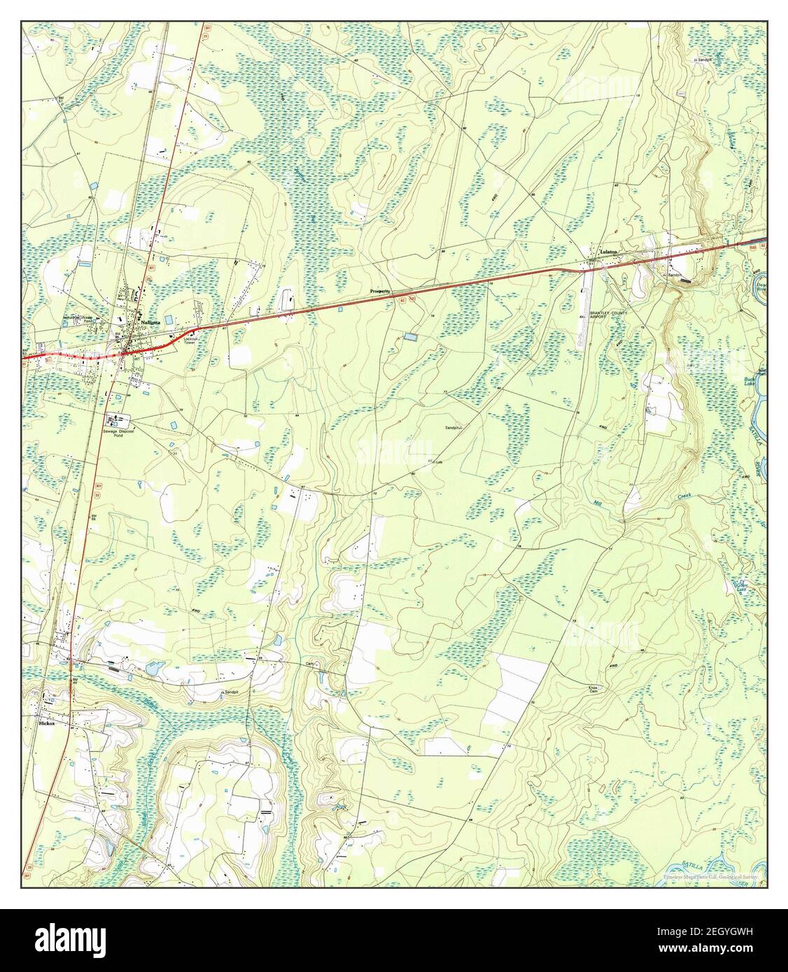 Nahunta, Georgia, map 1993, 1:24000, United States of America by ...