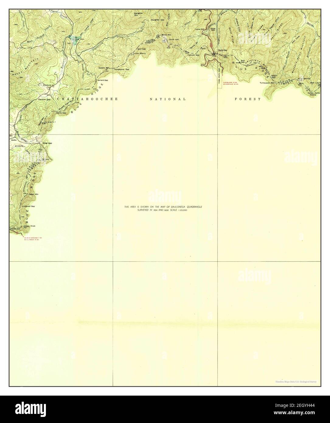 Neels Gap, Georgia, map 1938, 1:24000, United States of America by ...