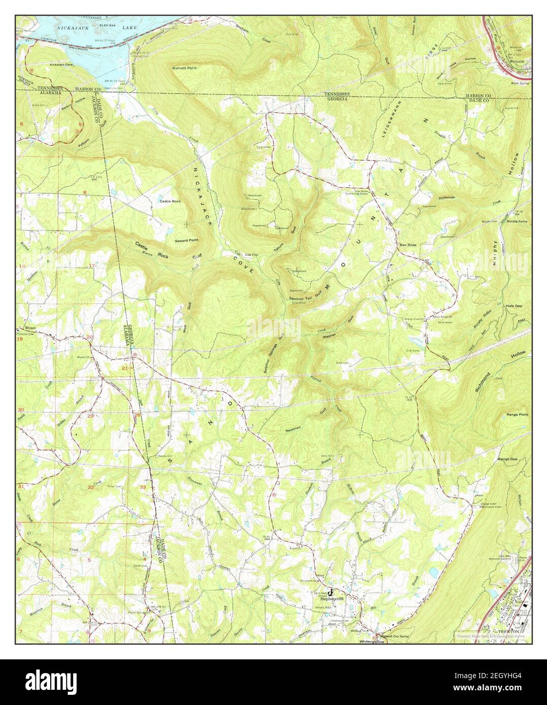 New Home, Georgia, map 1970, 1:24000, United States of America by ...
