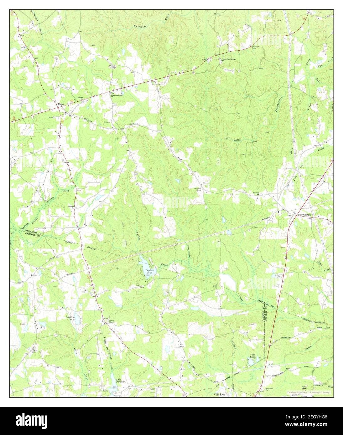 New Georgia, Georgia, map 1973, 1:24000, United States of America by ...