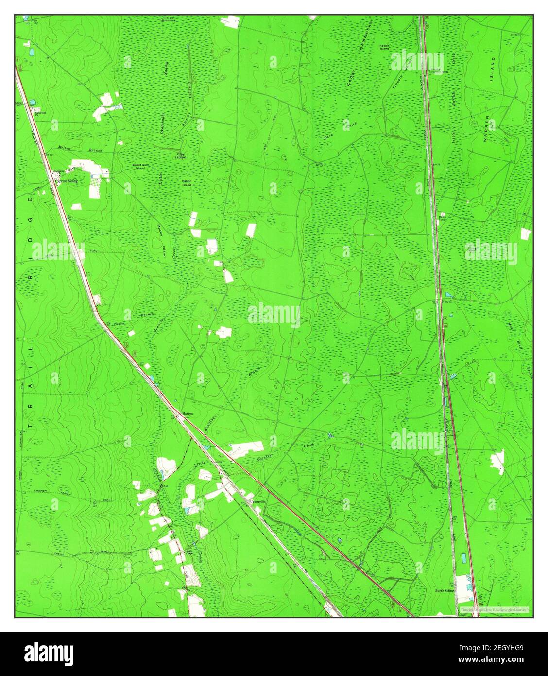 Newell, Georgia, map 1966, 1:24000, United States of America by ...