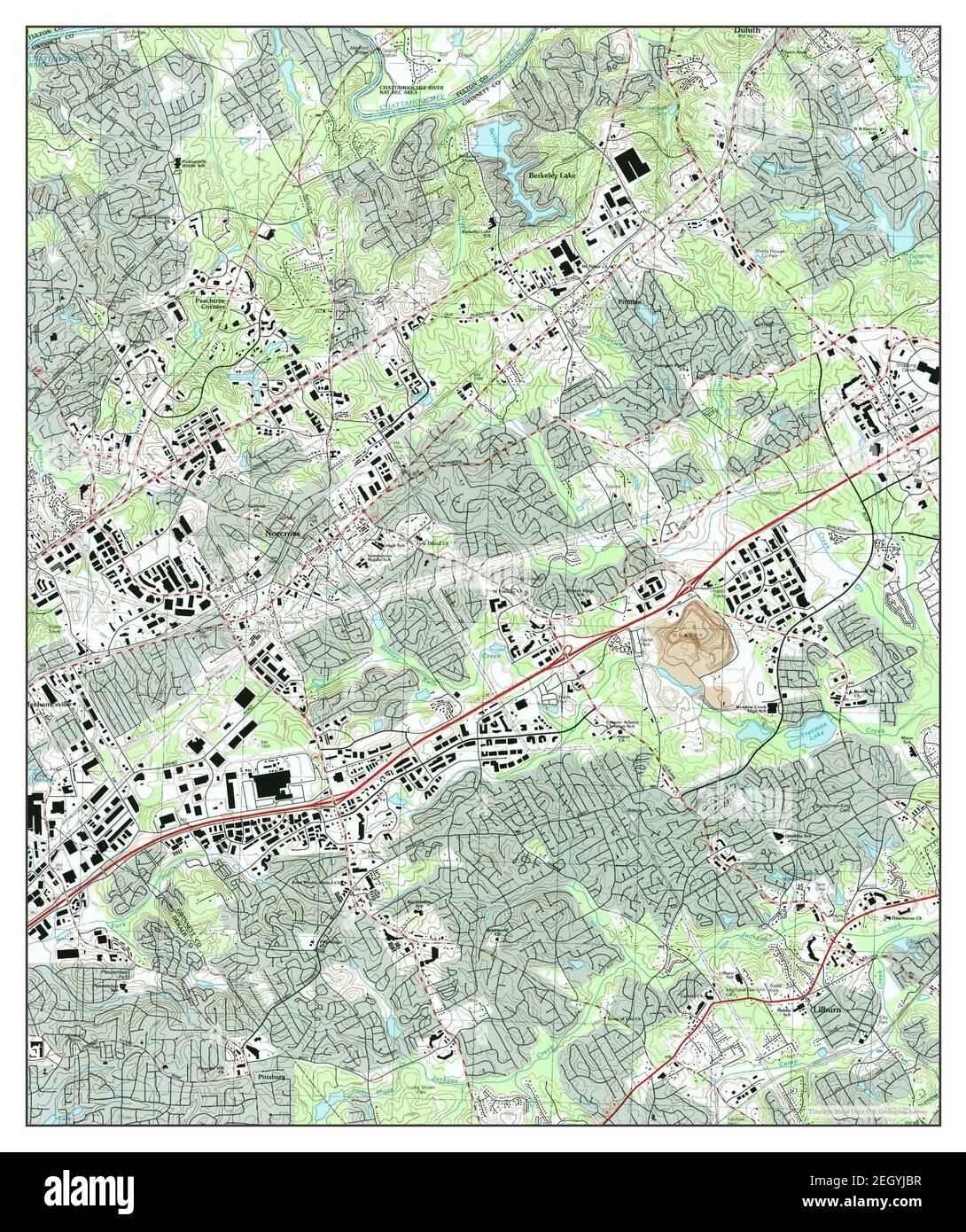 Norcross, Georgia, map 1992, 1:24000, United States of America by ...