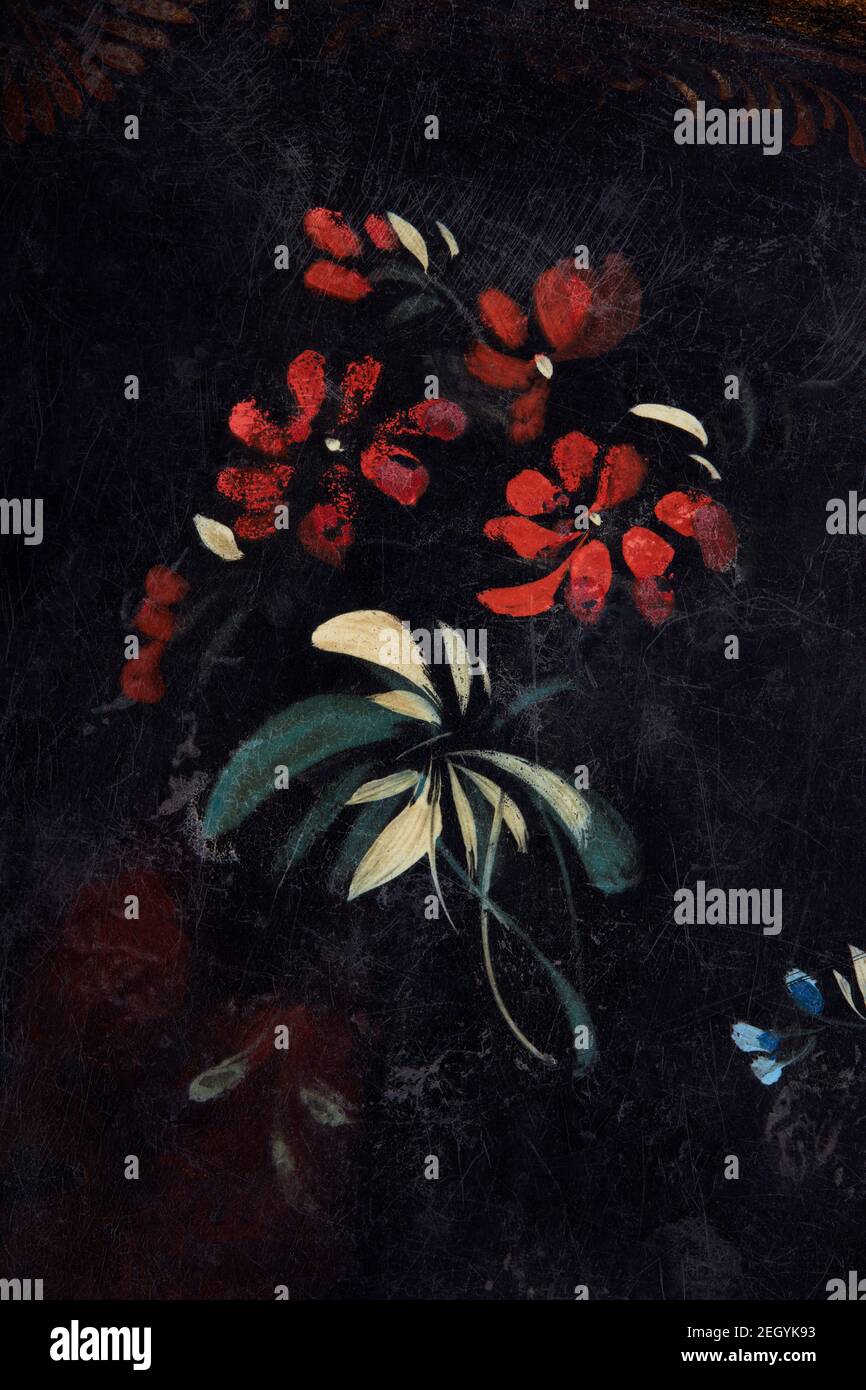 Painted red flowers hi-res stock photography and images - Alamy