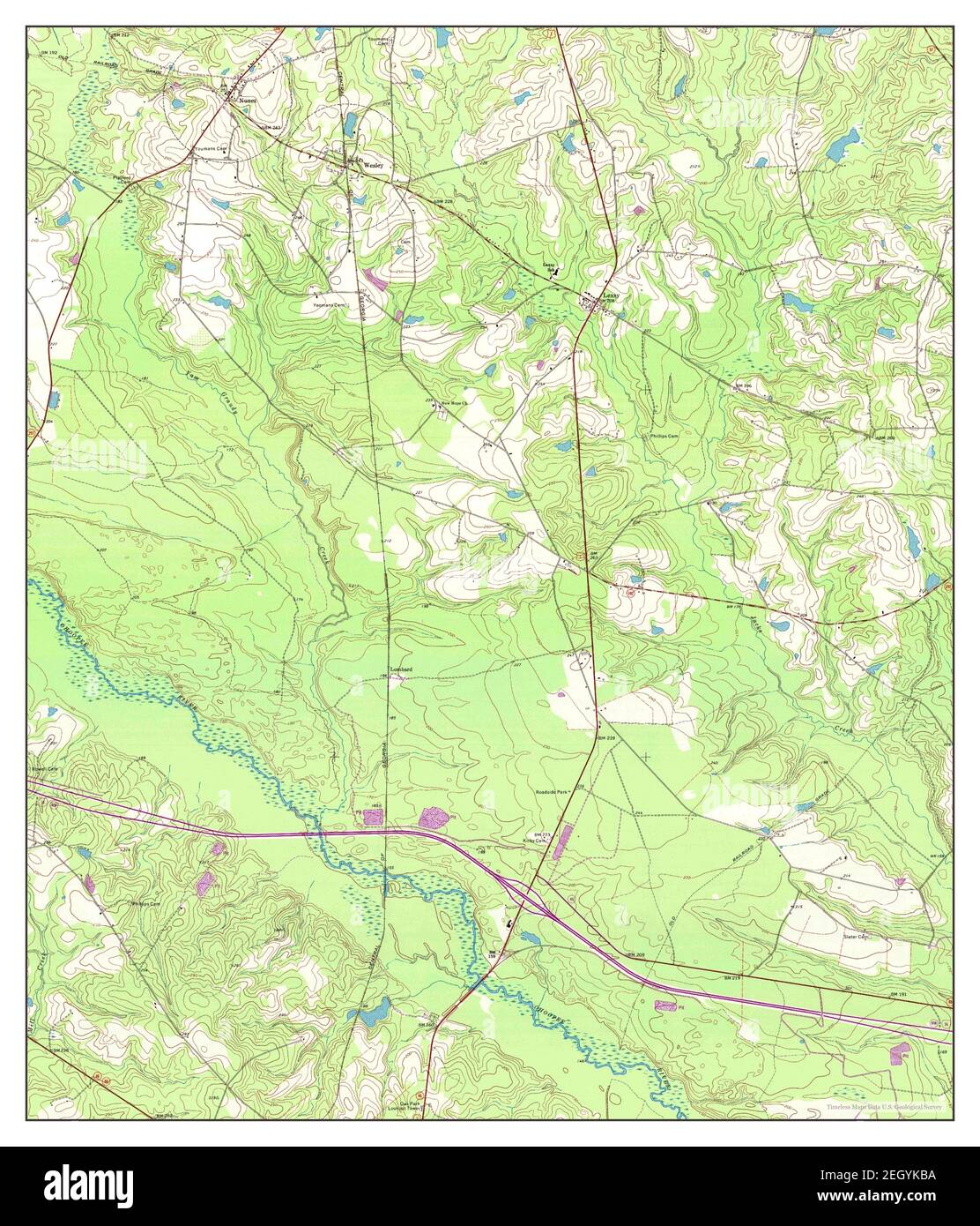 Nunez, Georgia, map 1970, 1:24000, United States of America by Timeless ...