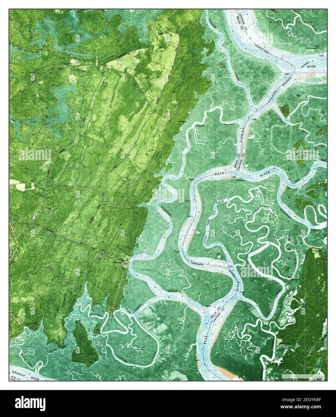 Oak Level, Georgia, map 1979, 1:24000, United States of America by ...