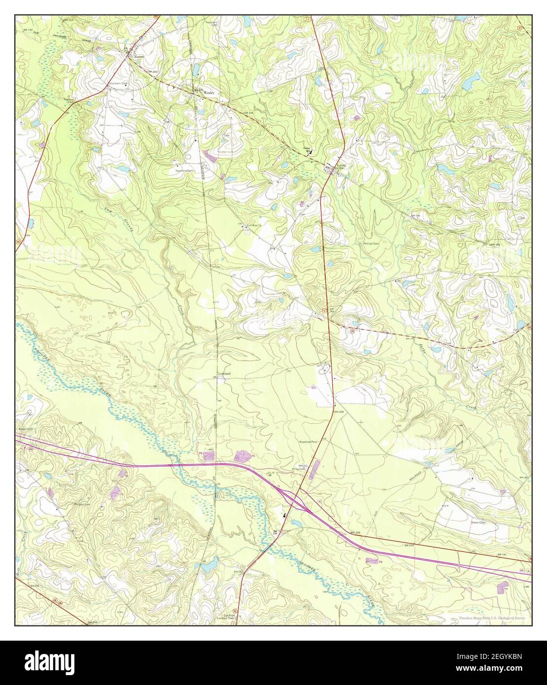 Nunez, Georgia, map 1970, 1:24000, United States of America by Timeless ...