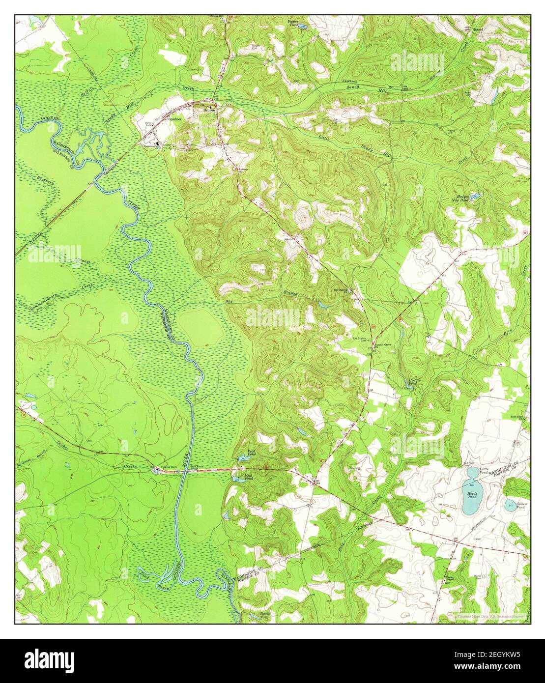 Oconee, Georgia, map 1962, 1:24000, United States of America by ...