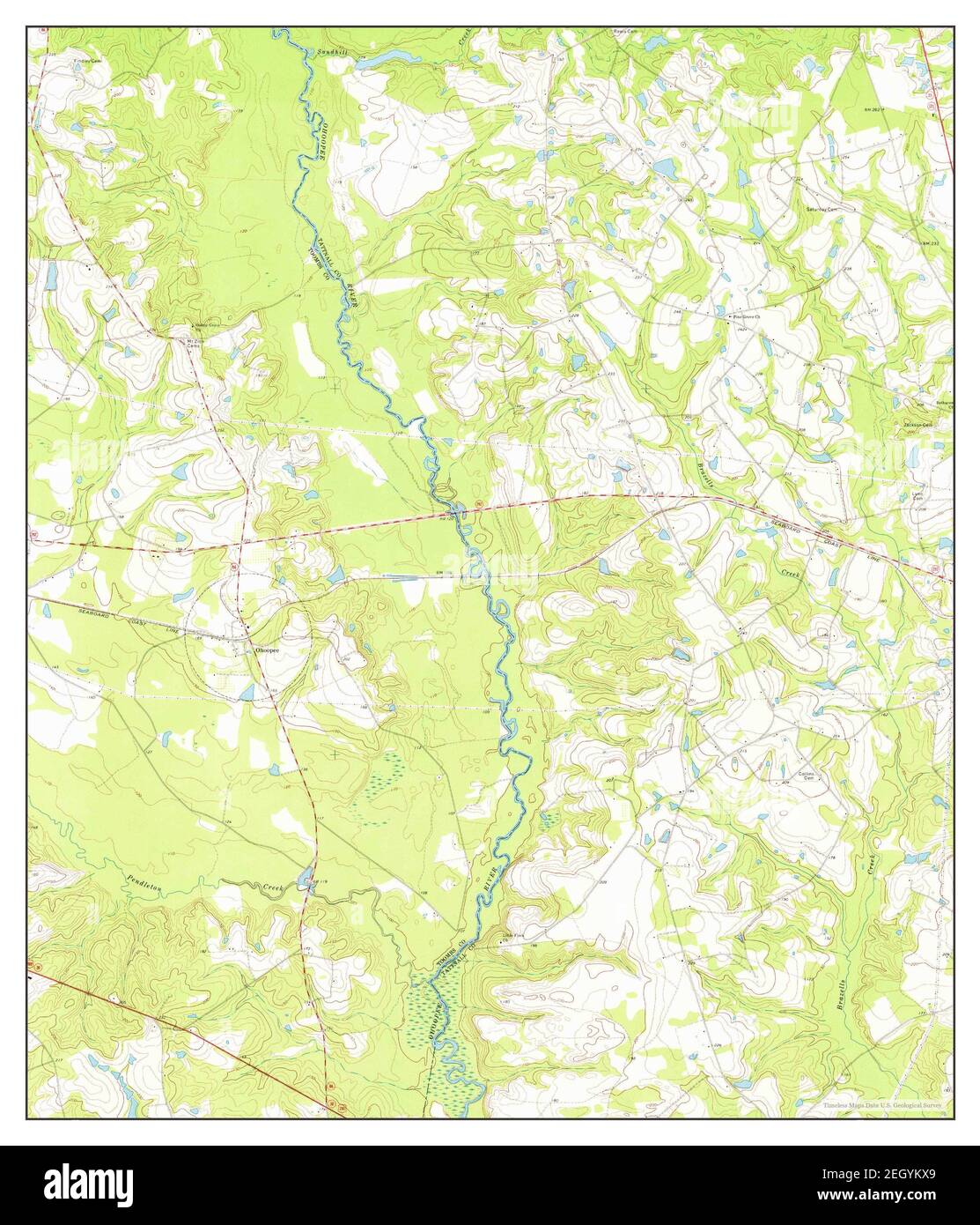 Ohoopee, Georgia, map 1970, 1:24000, United States of America by ...