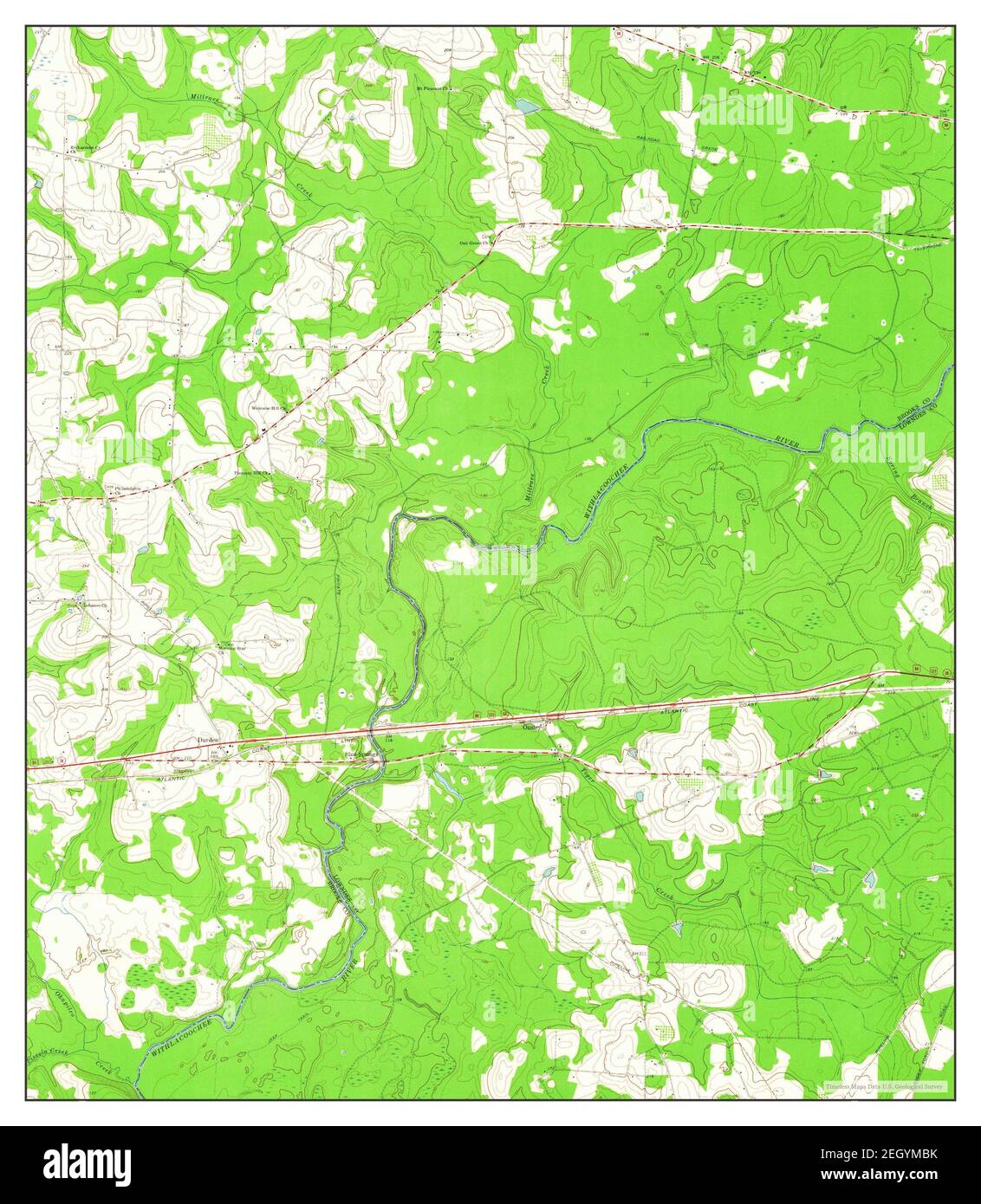 Ousley, Georgia, map 1961, 1:24000, United States of America by ...