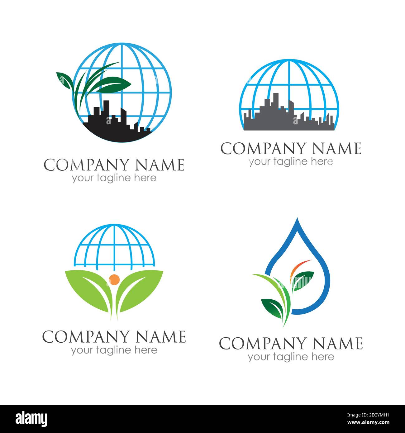 go green logo symbol vector illustration design template Stock Vector ...