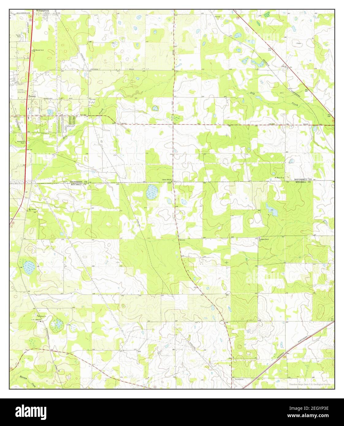 Putney, Georgia, map 1974, 1:24000, United States of America by ...