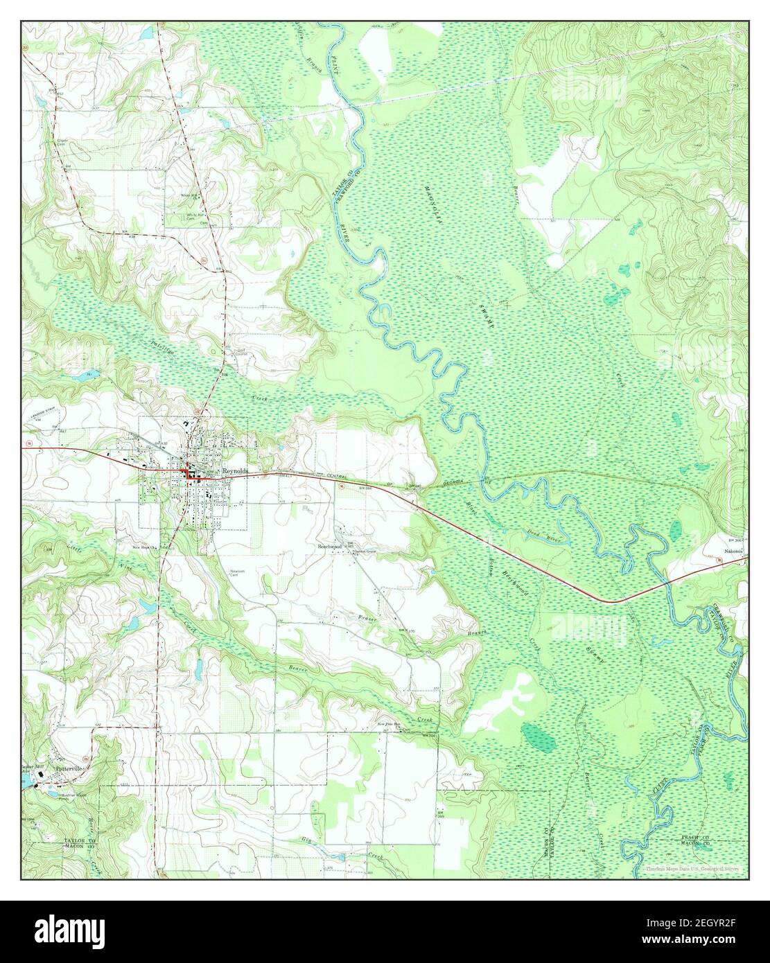Reynolds, Georgia, map 1971, 1:24000, United States of America by ...