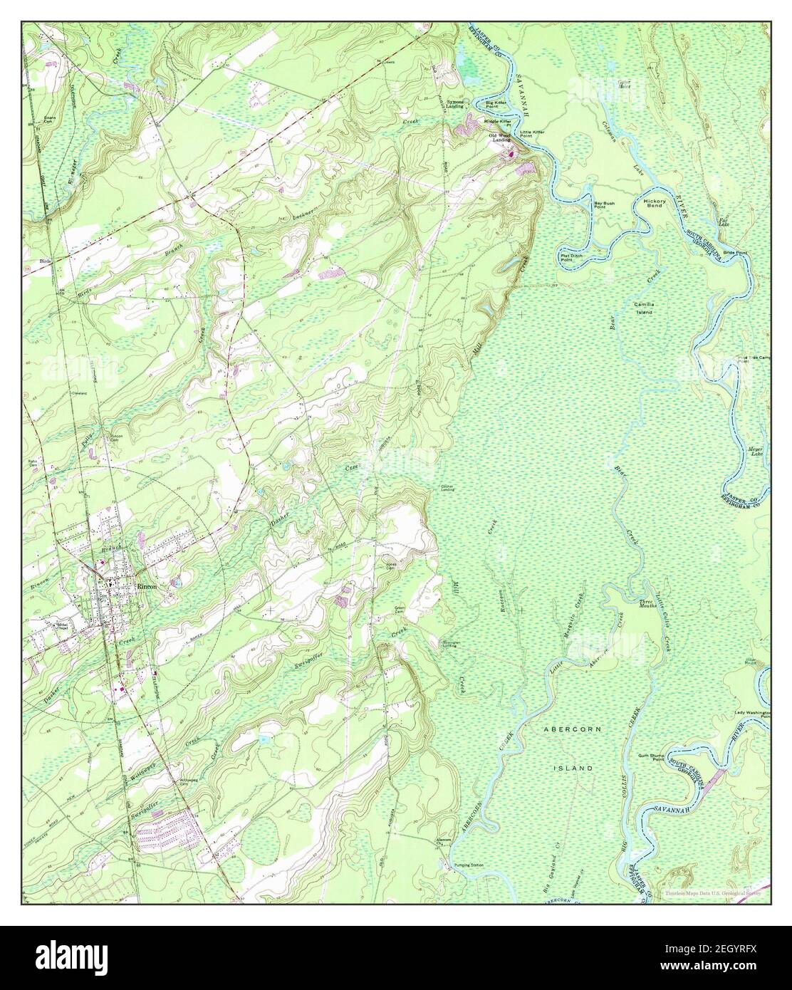Rincon, Georgia, map 1962, 1:24000, United States of America by ...