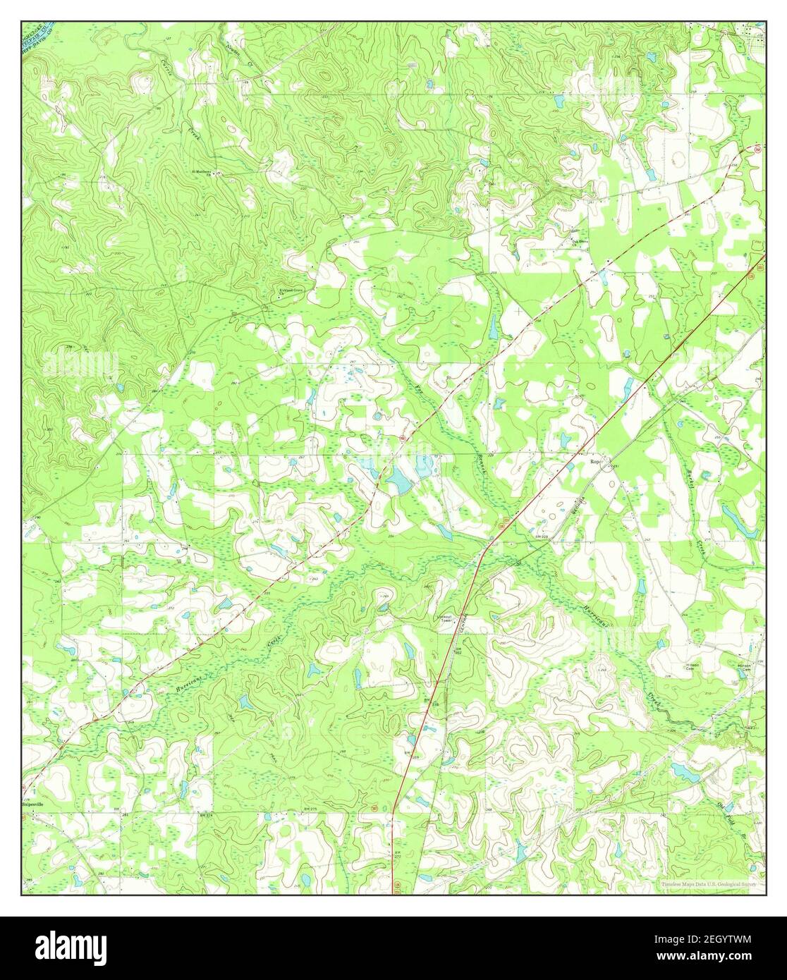 Roper, Georgia, map 1971, 1:24000, United States of America by Timeless ...